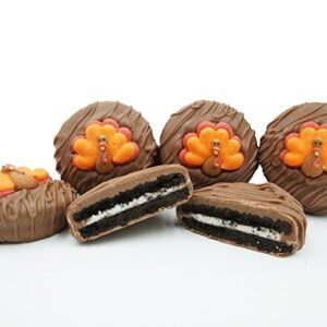 philadelphia candies milk chocolate covered oreo® cookies, thanksgiving tom turkey gift net wt 8 oz