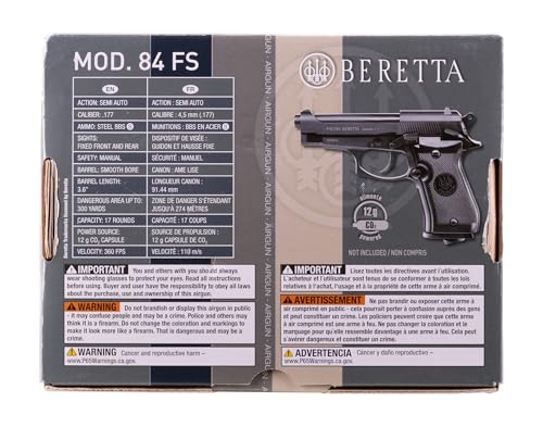 Umarex Beretta MOD. 84FS Compact .177 Caliber BB Gun Air Pistol