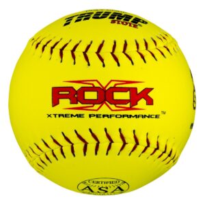 1 dozen trump x-rock asa 12" softballs - 44cor/.375 compression (x-rock-asa-y-2)