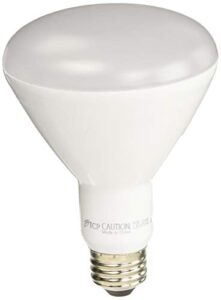 tcp led10br3027k 10w led br30 flood lamp 65w equivalent light bulb with non-dimmable, soft white