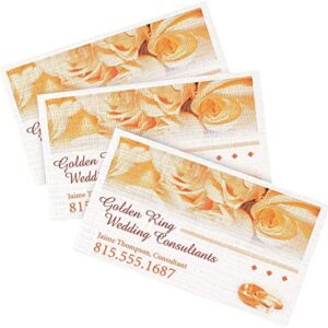 Avery Linen-Textured Business Cards, 2" x 3.5", Matte White, 200/Pack (08873)