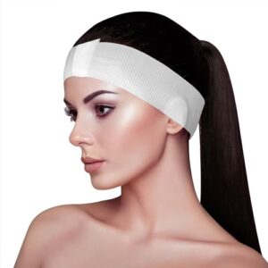 appearus 100 ct. disposable spa facial headbands with convenient closure