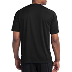 Joe's USA Men's Athletic All Sport Training T-Shirt ,Black ,Large