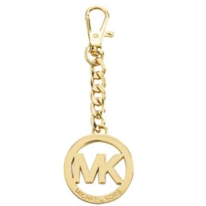 michael michael kors mk circle key fob, gold