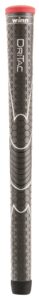 winn dri-tac standard size golf grips - set of 9, dark gray