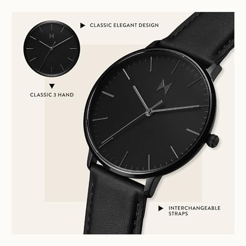 MVMT Men’s Legacy Slim Watch - Analog Watch for Men - Minimalist, Water Resistant 3 ATM/30 Meters Men’s Dress Watch - Premium Japanese Quartz Men’s Wristwatch - 42mm