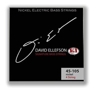 sit strings de45105l nickel plated bass guitar strings, 4-string medium light