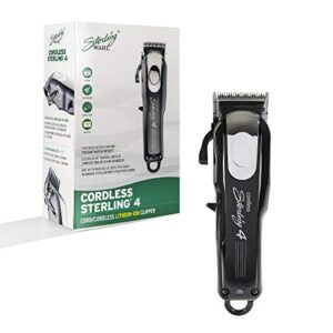 wahl professional - sterling 4 - cordless hair clippers for men and women - professional, barber-quality hair cutting tools, black