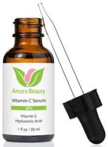 vitamin c serum for face 20% with hyaluronic acid & vitamin e, 1 fl. oz.