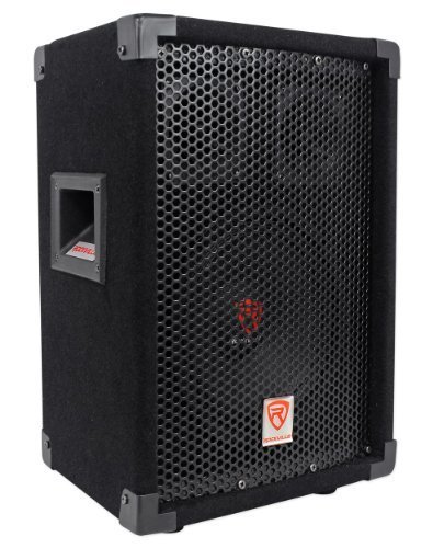 Rockville RSG8 8” 300W 2-Way 8 Ω Passive DJ/Pro PA Speaker, Pole Mountable, Black