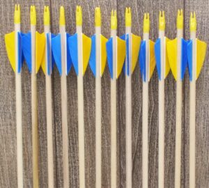 youth economy wood arrows yellow and blue (12)