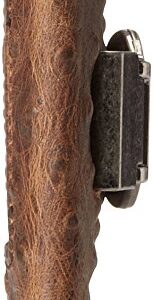 Nocona Belt Co. Double Bifold Money Clip Ostrich, Brown