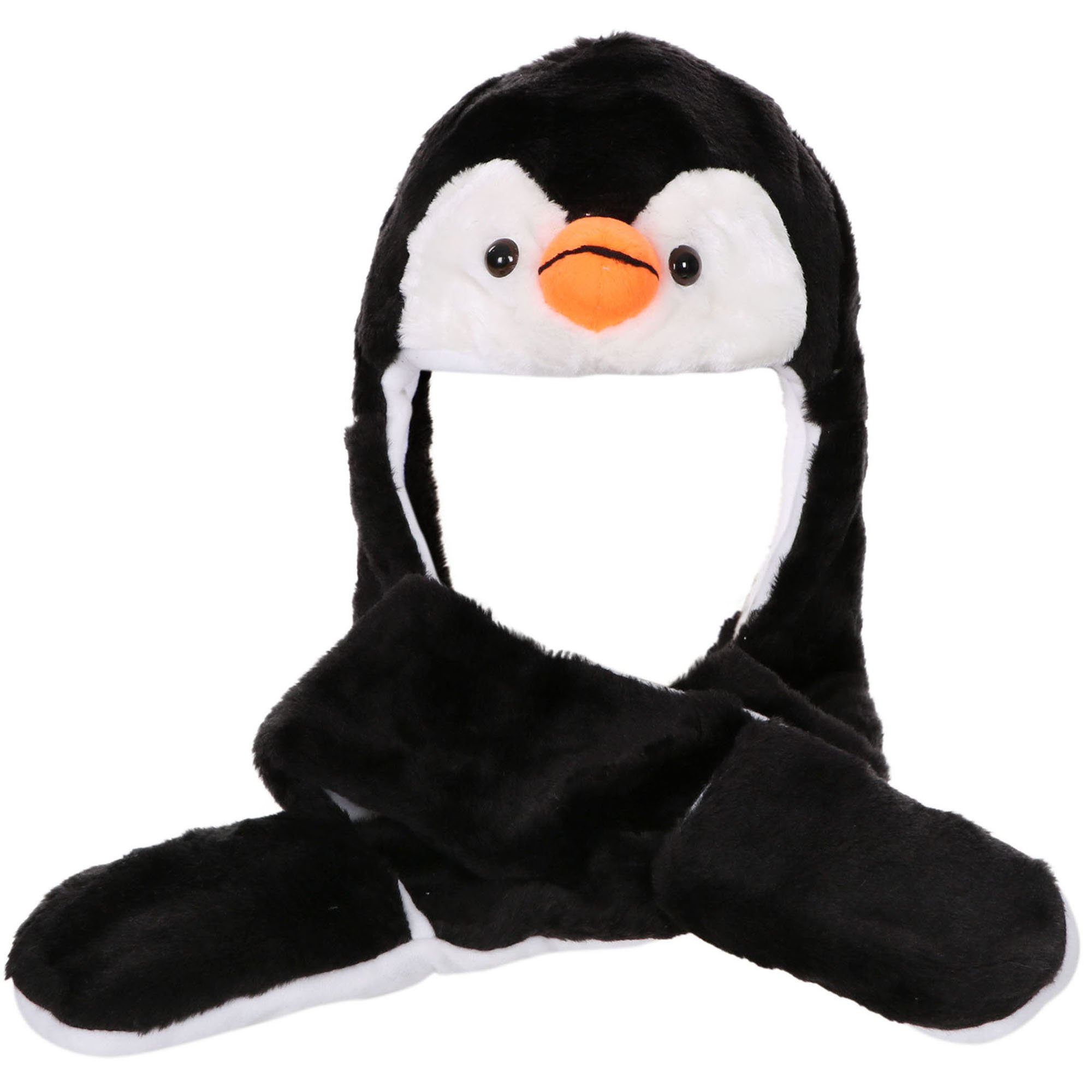 Simplicity Cute Penguin Hats Caps Animal Beanie Hats with Scarf and Gloves