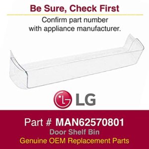 LG MAN62570801 Genuine OEM Door Shelf Bin for LG Refrigerators