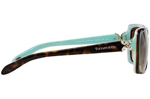 Tiffany & Co. TF4047B - 81343BTOP HAVANA/BLUE Sunglasses w/Brown Gradient Lens 55mm