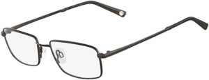 flexon eyeglasses benedict 600 033 shiny gunmetal 53mm