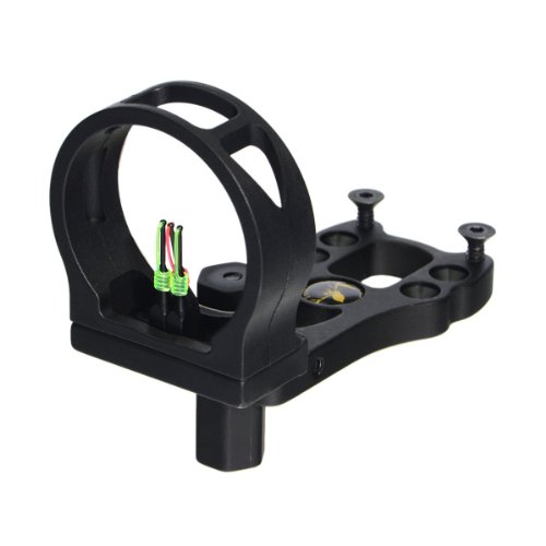 TOPOINT ARCHERY 3 Pin Bow Sight - Fiber, Brass Pin, Aluminum Machined - Right and Left Handed