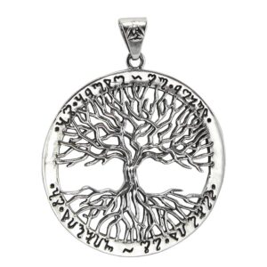 moonlight mysteries sterling silver tree of life pendant