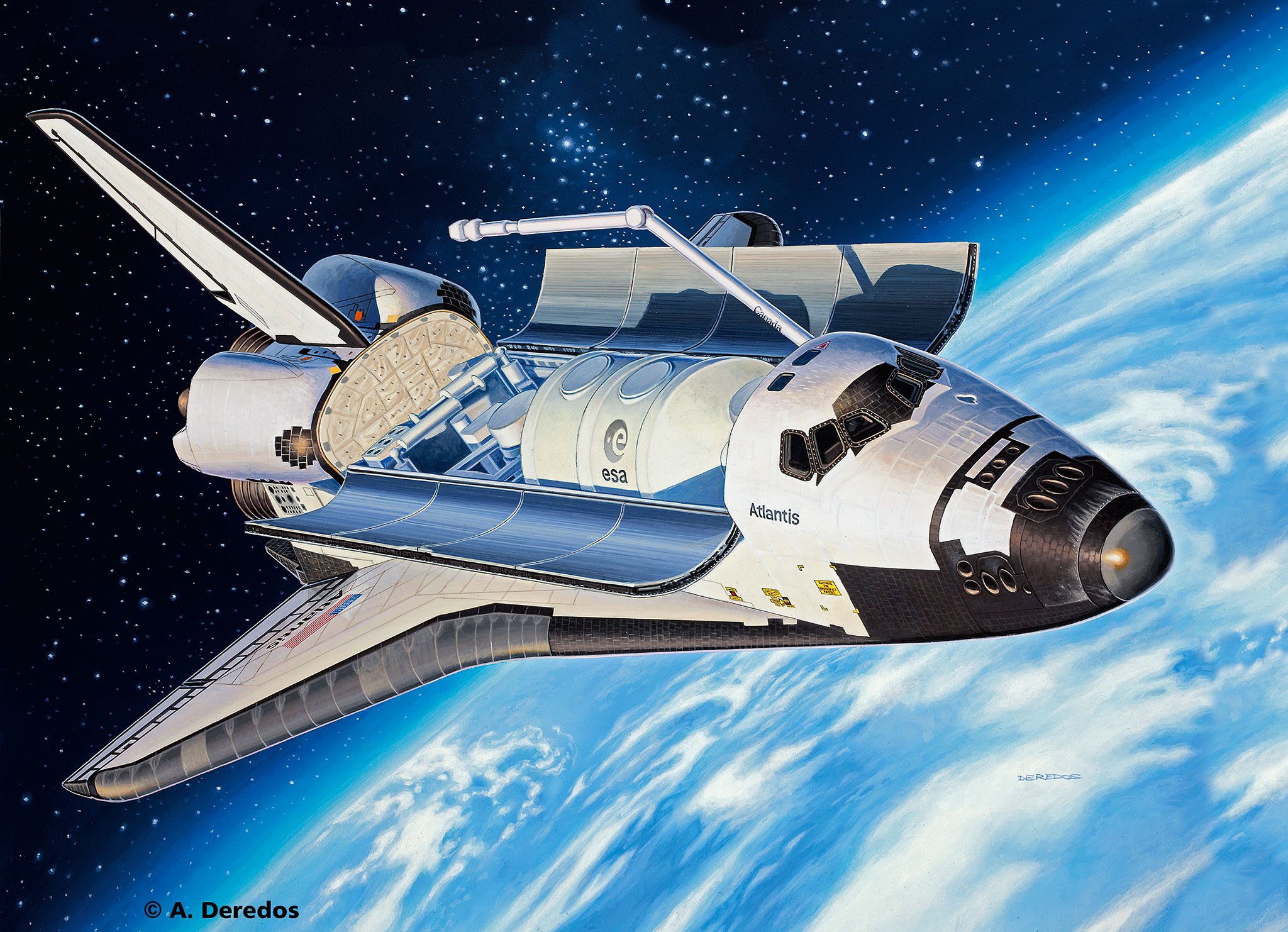 Revell Germany 04544 Space Shuttle Atlantis Model Kit, 1/144