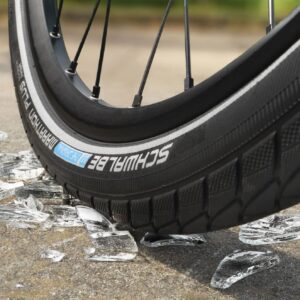 Schwalbe - Marathon Plus Ebike and MTB Wire Clincher Bike Tire | 26 x 1 3/8 | Performance Line | Black/Reflective