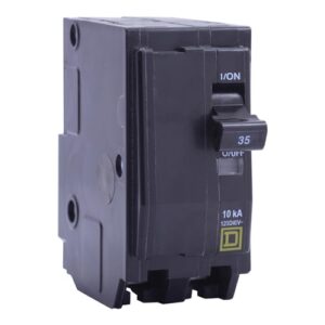 square d - qo235cp circuit breaker, black