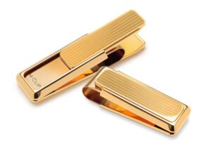 m-clip new yorker gold channeled slide money clip