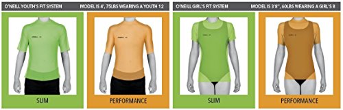 O'Neill Youth Basic Skins UPF 50+ Short Sleeve Sun Shirt, Graphite,14