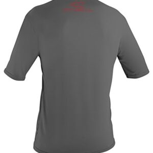 O'Neill Youth Basic Skins UPF 50+ Short Sleeve Sun Shirt, Graphite,14