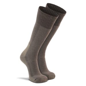 fox river standard cold weather boot heavyweight military mid-calf socks, foliage green, large