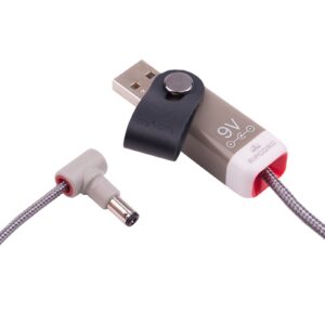 myVolts Ripcord USB to 9V DC Power Cable Compatible with The Boss DC-2 Effects Pedal