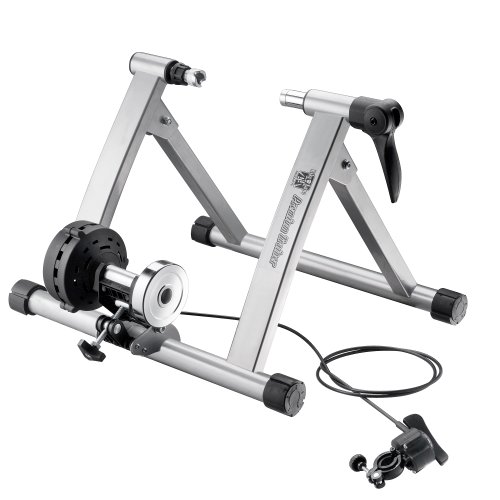 Indoor Bike Trainer – Convert Mountain, Road, or Beach Bicycle into a Stationary Exercise Bike for Indoor Riding All Year Round by Bike Lane (Silver)