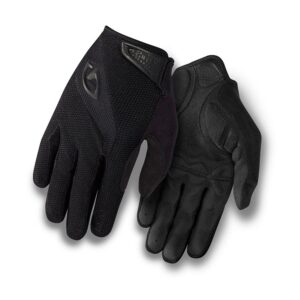 giro bravo gel lf men's road cycling gloves - black (2020), medium