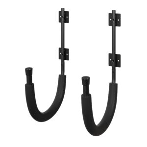 rad sportz kayak wall hangers 100 lb capacity kayak or stand up paddle board storage for garage, shed or boat house heavy duty, black