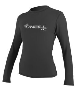 o'neill basic skins l/s rash tee black sm (us 1-3)