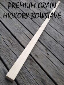 premium grain hickory bow stave - perfect for hickory bows - custom wood archery