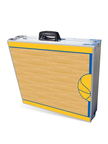 8-Foot Professional Beer Pong Table - Golden State Basketball Court