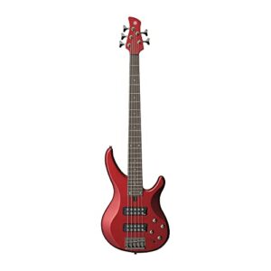 yamaha trbx305 car 5-string electric bass guitar,candy apple red