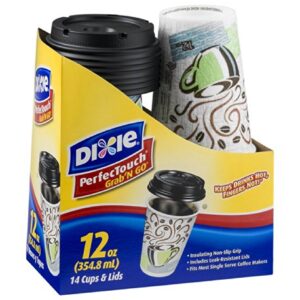 14-Pk. Coffee Cups with Lids, 12-oz.