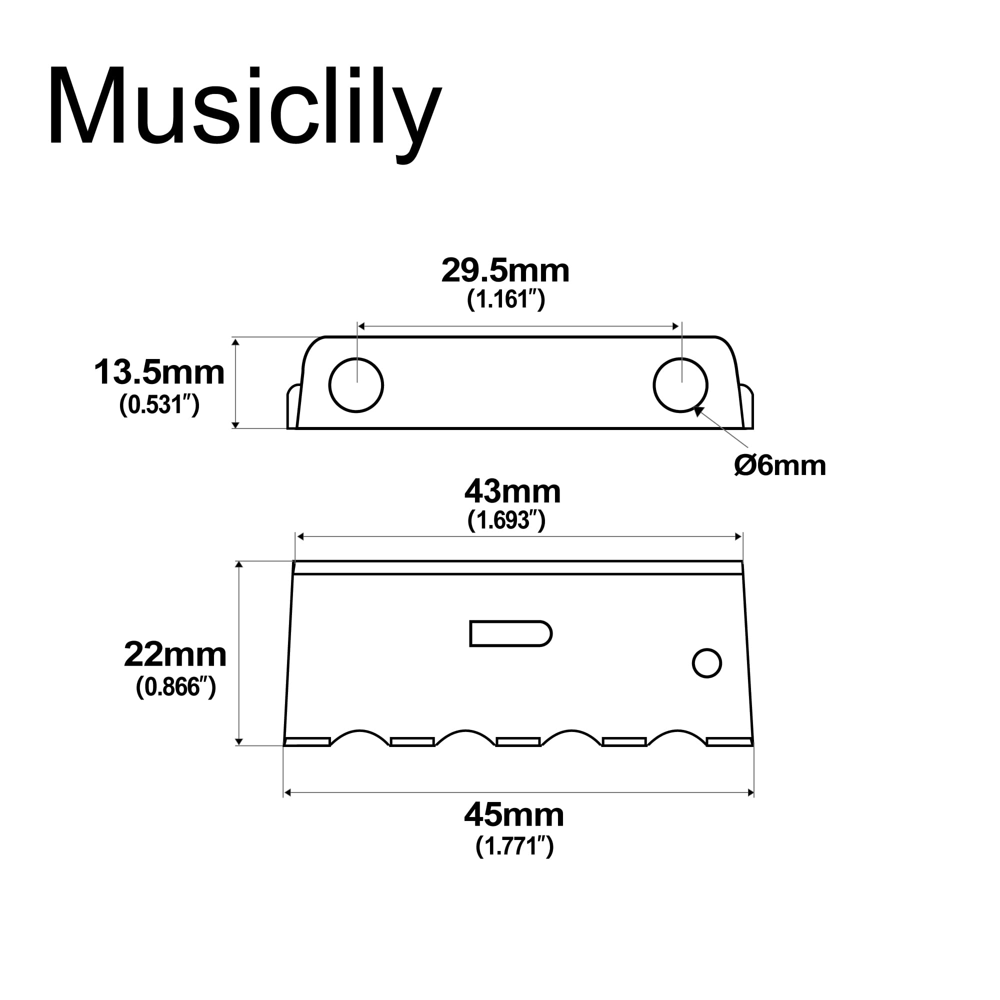 Musiclily Single Tremolo Spring Claw w/Screws Set for Fender Strat ST Stratocaster Guitar Replacement, Chrome Nickel