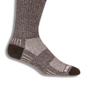 Wrightsock Unisex Blister Free Socks ADVENTURE CREW - BLACK MARL, Large