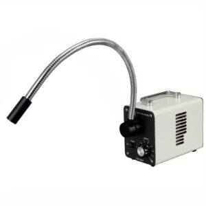 amscope led-50ws 50w led fiber optic single gooseneck light microscope illuminator