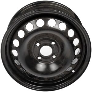 dorman 939-100 15 x 6 in. steel wheel compatible with select chevrolet / pontiac models, black, medium