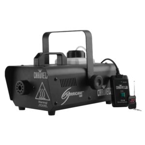 chauvet dj hurricane 1000 1l pro fog/smoke machine w/wired and wireless remote