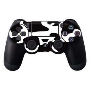 mightyskins skin compatible with sony ps4 controller - cow print | protective, durable, and unique vinyl decal wrap cover | easy to apply, remove, and change styles | made in the usa