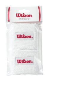 wilson wristbands, white