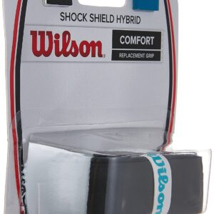 WILSON Shock Shield Hybrid Tennis Racquet Replacement Grip, Black