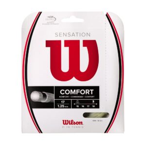 wilson sensation 17 tennis string - set, white