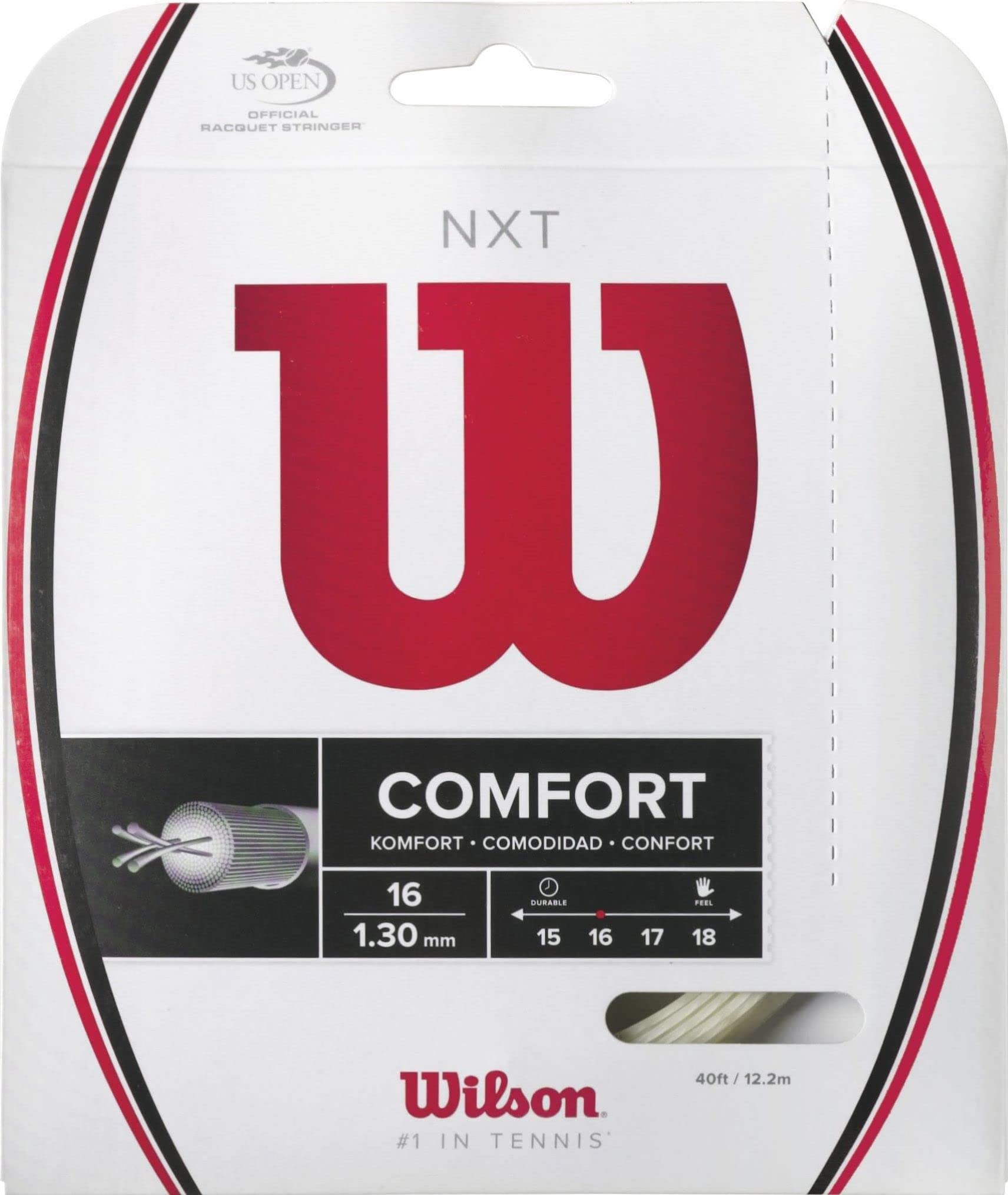 Wilson NXT 16 Tennis String - Set, White