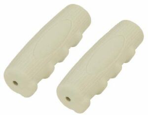 grips kraton rubber 0214 white. bike grips, bicycle grips, lowrider grips, beach cruiser grips, mountain bike grips