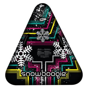 wham-o snowboogie delta air tube 48" | single rider-kids snow tube sled winter single rider snow sleds | inflatable sled with soft handles | slick bottom for speed & control | snow sledding for adults